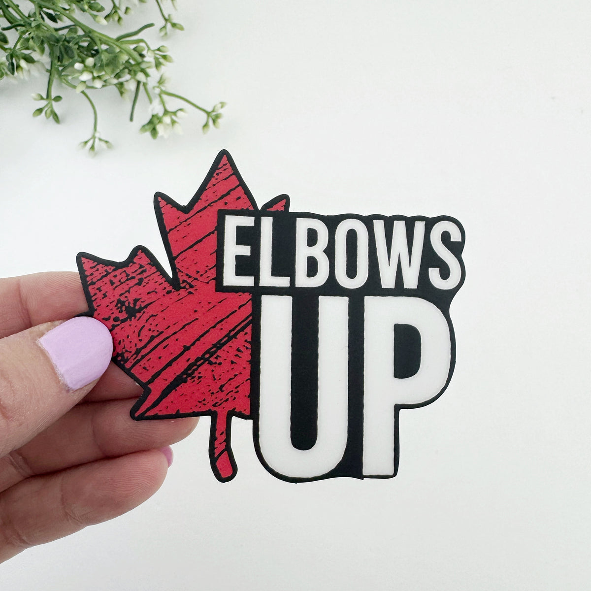 Elbows Up - Vinyl Sticker – Hoot & Holly